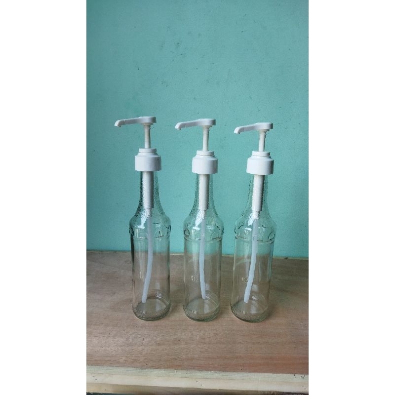 Jual BOTOL KACA TUTUP PUMP SYRUP | Shopee Indonesia