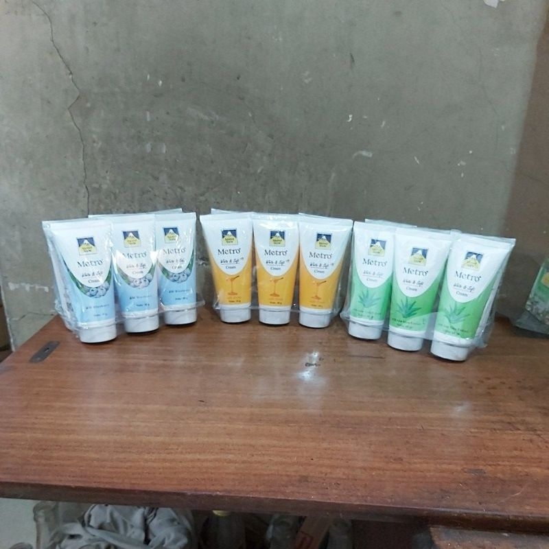 Jual Metro Snow White and Soft Cream Kemasan Tube 60 gram 1 Pak isi 6 ...