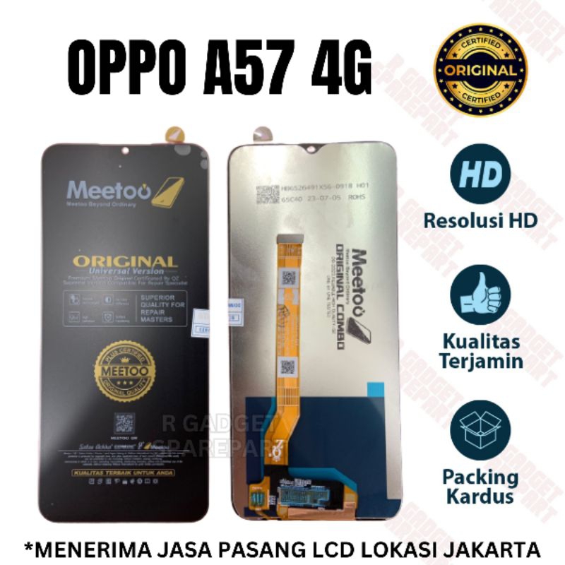 Jual LCD TOUCHSCREEN OPPO A57 4G ORIGINAL MEETOO QUALITY LCD FULLSET ...