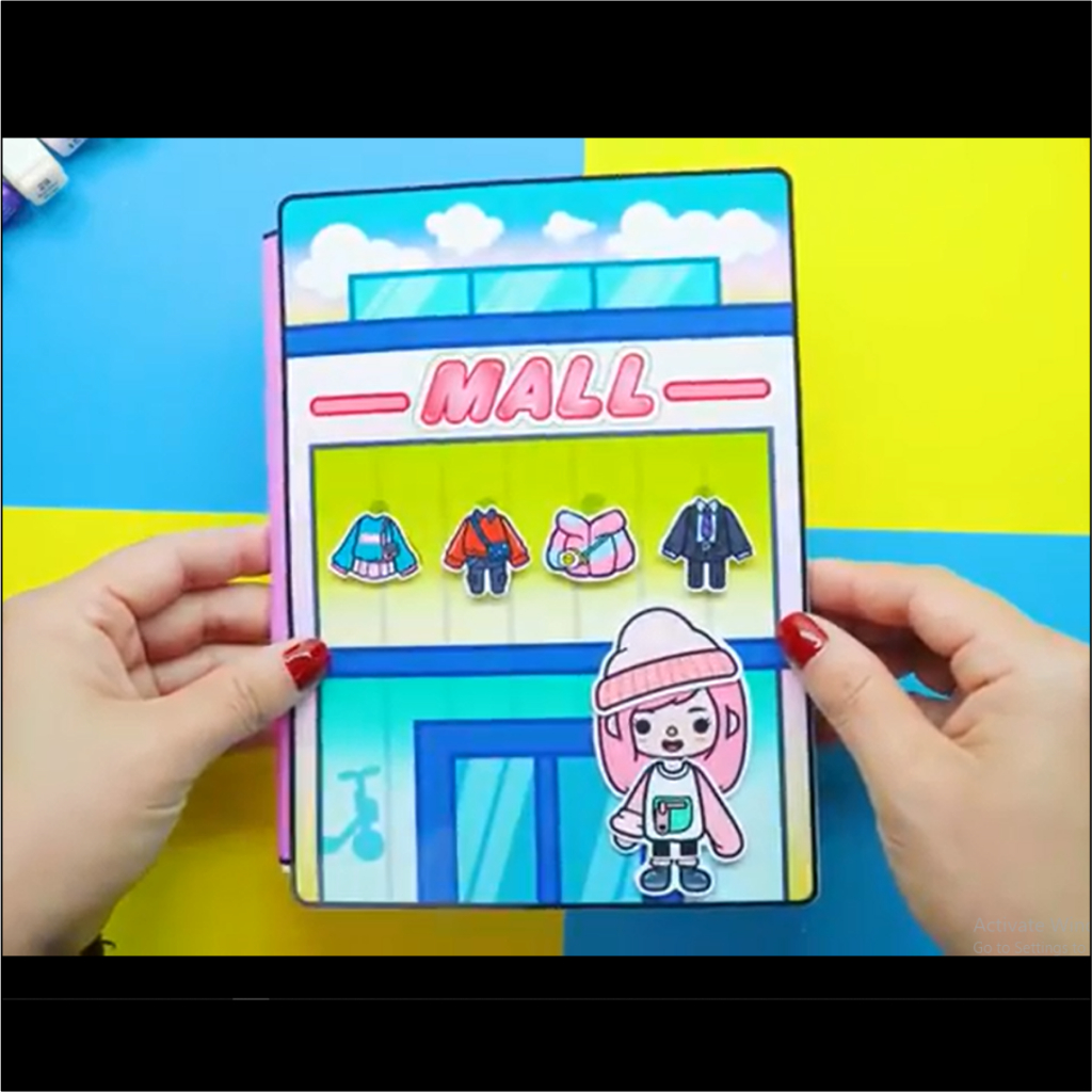Jual Toca Boca Mainan Edukasi (SUDAH DISUSUN) Paper Book Paper DollToca ...