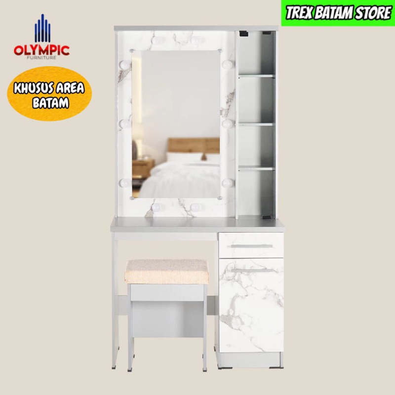 Jual MEJA RIAS OLYMPIC KACA PANJANG MR POLO [ BATAM ] | Shopee Indonesia