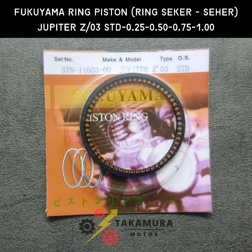 Jual Fukuyama Ring Piston (Ring Seker - Seher) Jupiter Z | Shopee Indonesia