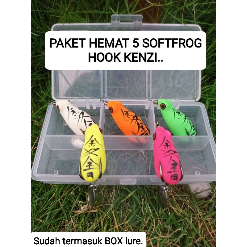 Jual PAKET HEMAT 5 SOFTFROG HOOK KENZI, UMPAN CASTING GABUS TOMAN ...