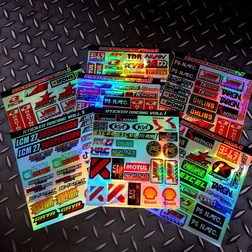 Jual STIKER RACING HOLOGRAM A3 KEREN GLOSSY | Shopee Indonesia