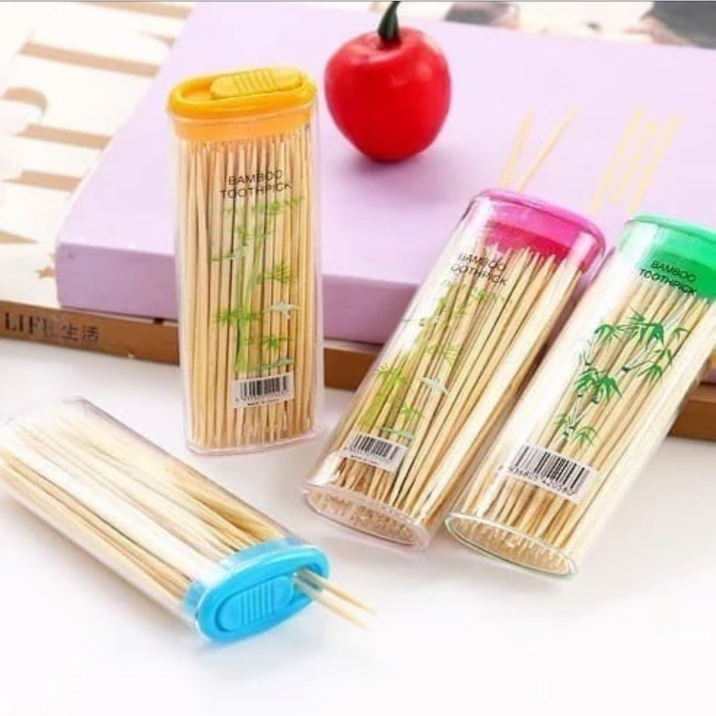 Jual TUSUK GIGI KAYU / TUSUK GIGI PORTABLE / TUSUK GIGI BAMBU | Shopee ...