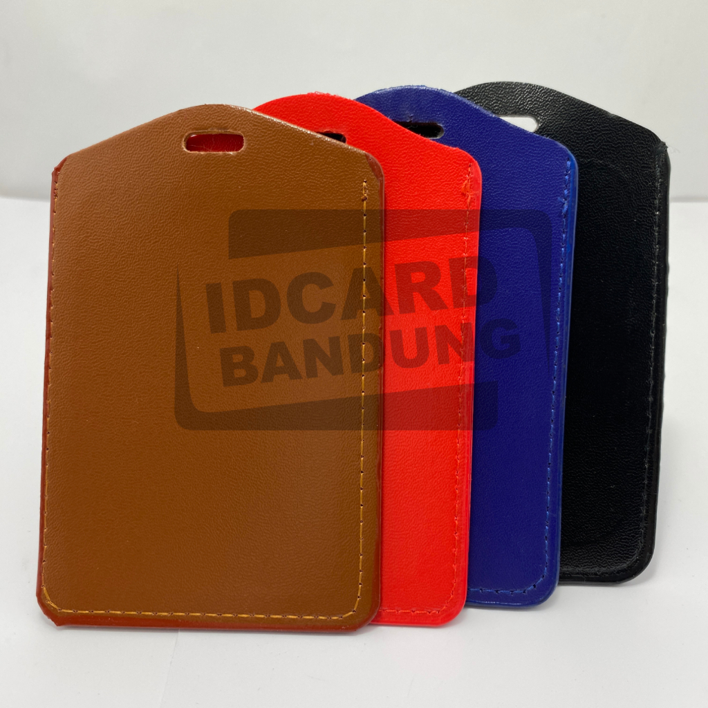 Jual FRAME Casing Tempat ID Card Holder KULIT Imitasi Portrait | Shopee ...