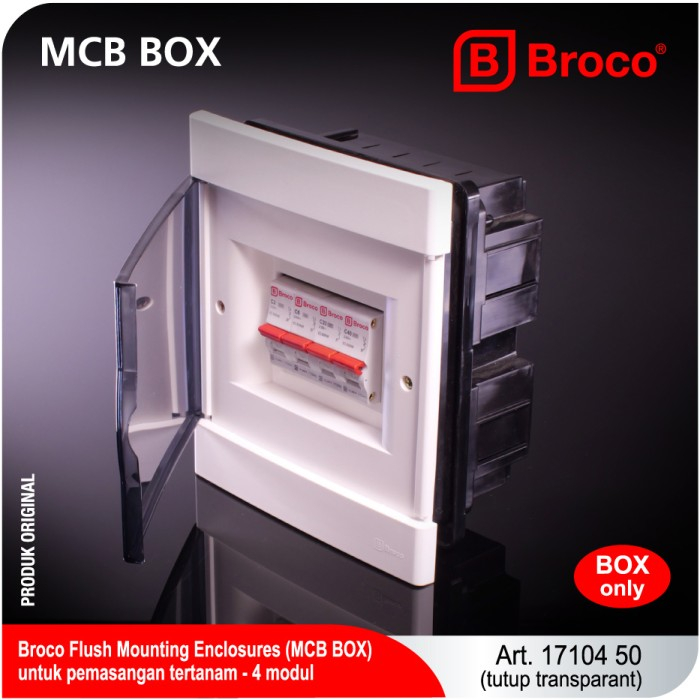 Jual BOX MCB 4 POLE IB BROCO ART17104-50 / 55 | Shopee Indonesia
