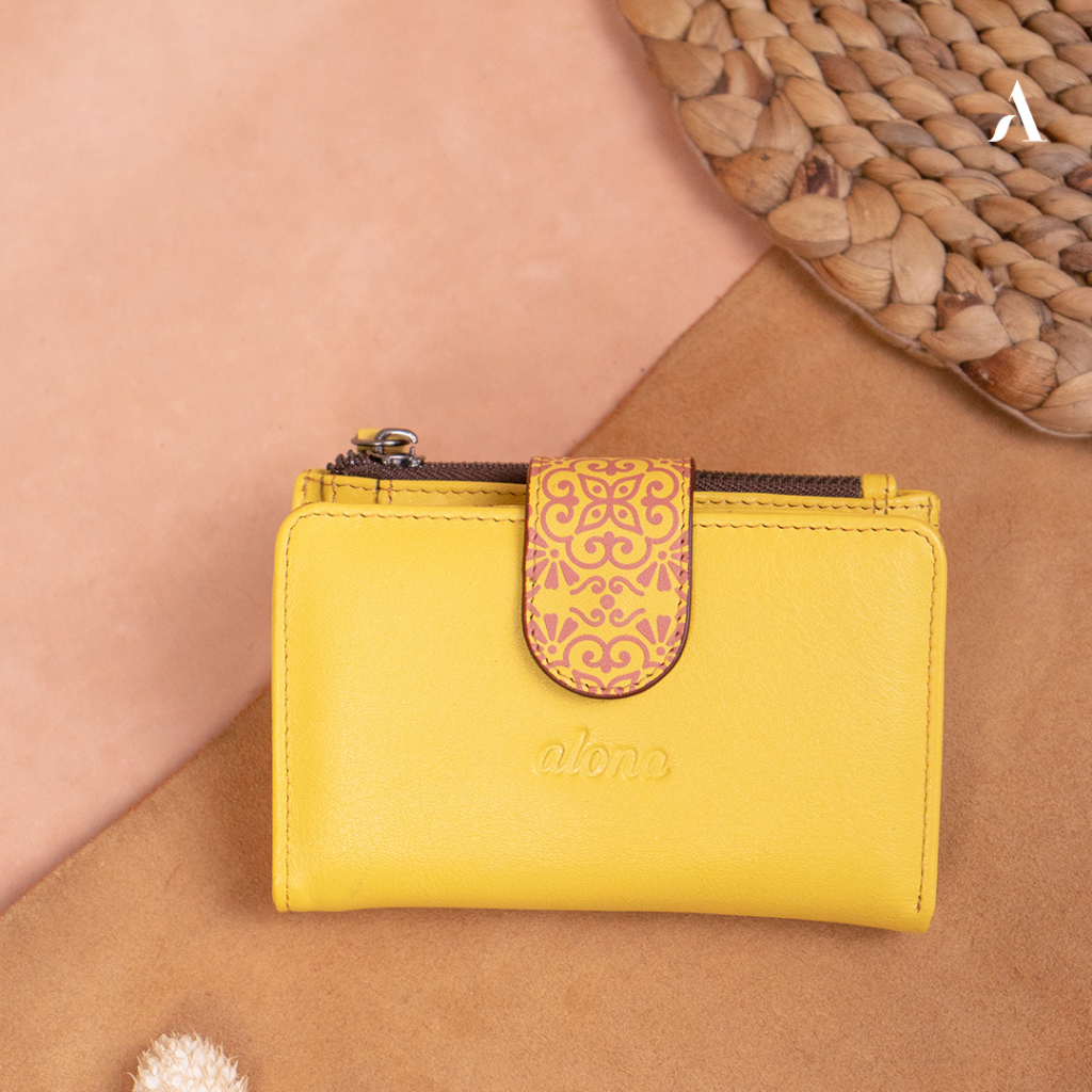 Jual ALONA LEATHER- Dompet Kulit Wanita/ Dompet Wanita Asli Alona Sekar ...