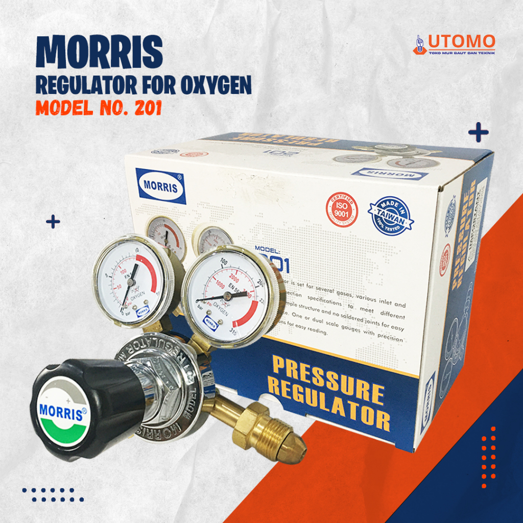 Jual REGULATOR OXYGEN MORRIS / REGULATOR LAS OKSIGEN MORRIS NO 201-7M ...