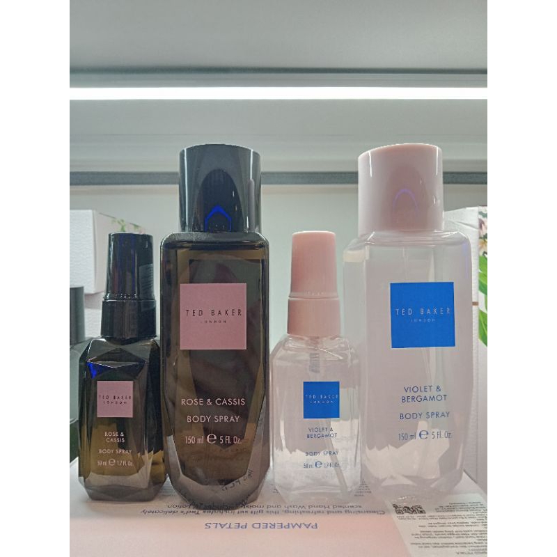 Jual TED BAKER BODY SPRAY (VIOLET&BERGAMOT - ROSE&CASSIS) | Shopee ...