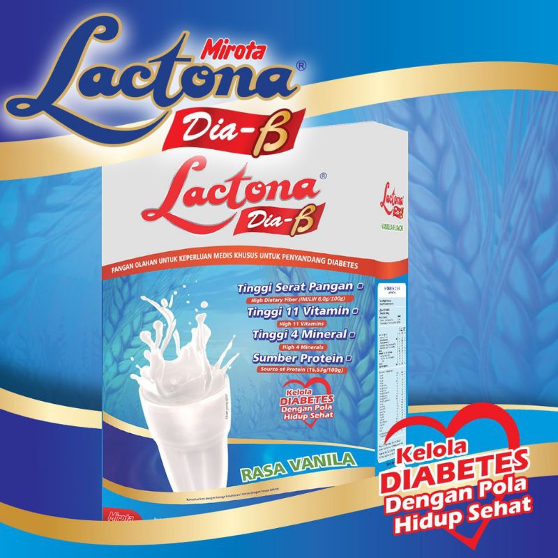 Jual Lactona Dia-B(Susu Khusus Penderita Diabetes)300gram | Shopee ...