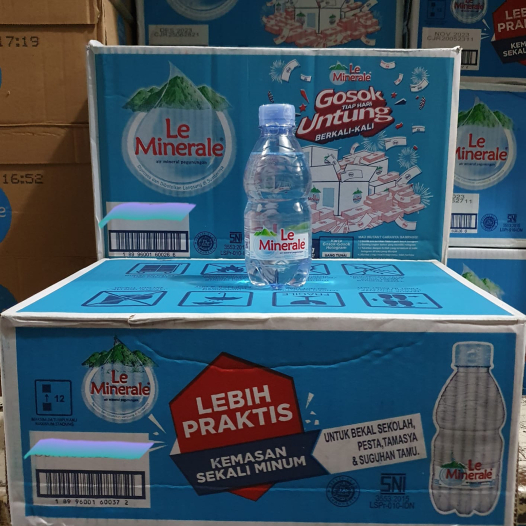 Jual AIR MINERAL LE MINERALE 1 DUS / 1 KARTON (24 x 330ml) | Shopee Indonesia