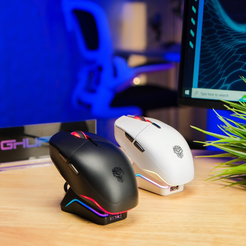 Jual Mouse Gaming Rechargeable with Charging Dock REXUS Shaga RX130 ...