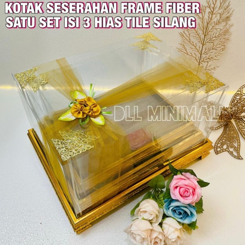 Jual Kotak Seserahan Pernikahan Set Lengkap Isi 3 Box Hantaran Parcel ...