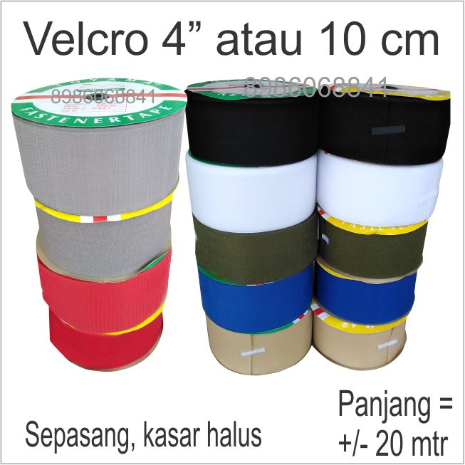 Jual Perekat Velcro Magic Tape Kretekan 4" atau 10cm ROLL | Shopee ...
