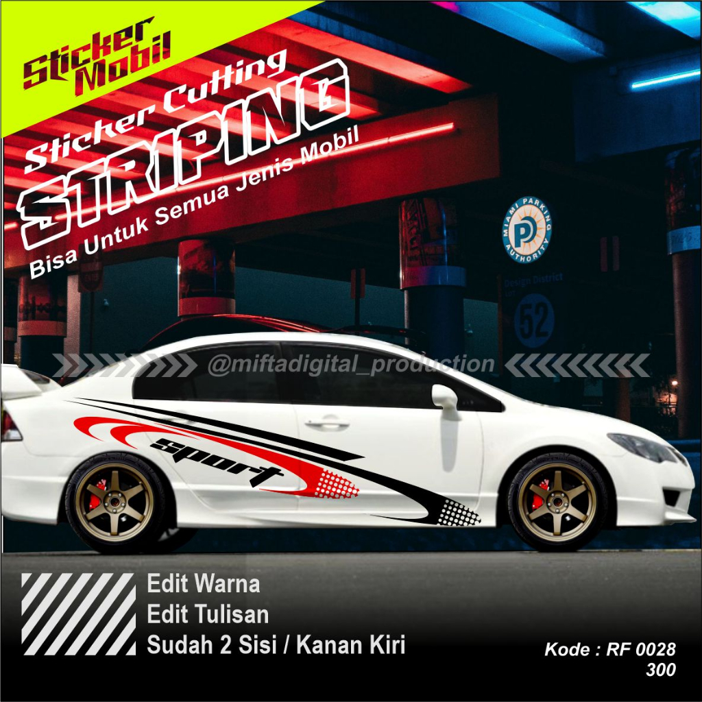Jual Sticker Striping Sedan, Avanza, Kijang LGX, Panther, Daihatsu Kuda ...