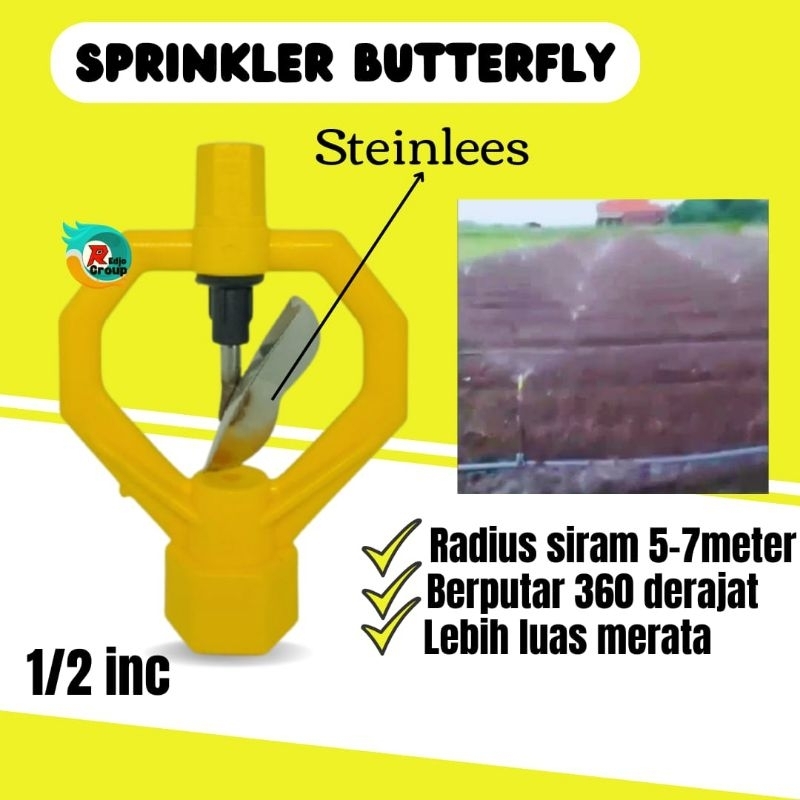 Jual Sprinkler pertanian Springkler taman Butterfly Sprinkle kupu kupu ...