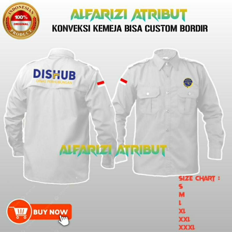 Jual Seragam Kemeja Dishub Dinas perhubungan Kemeja Pdh/Pdl Dishub ...