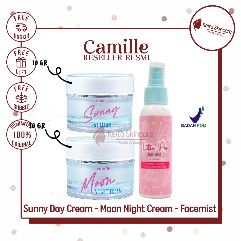 Jual Camille Face Mist | Skincare Camille Day Cream Night Cream 10g ...