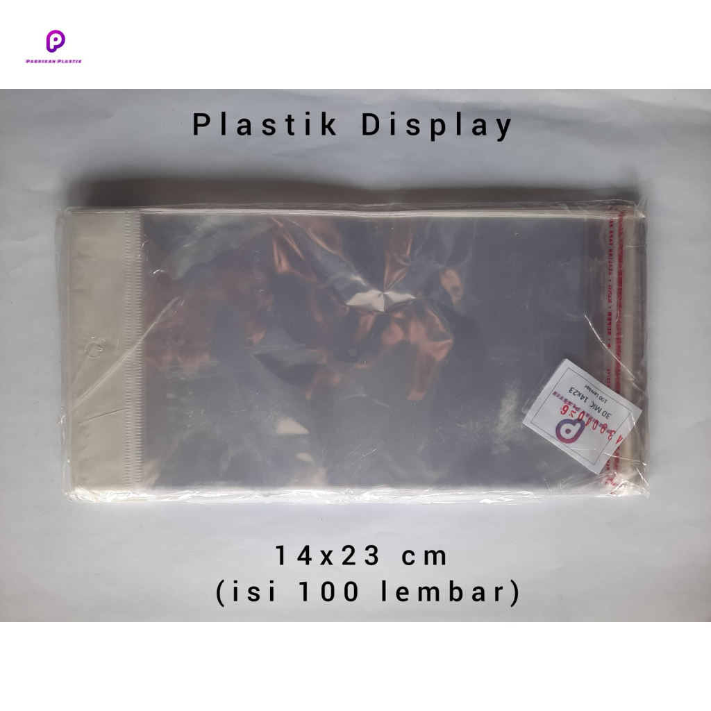 Jual Plastik Display / Plastik Perlize / Plastik Opp Gantung isi 100 ...
