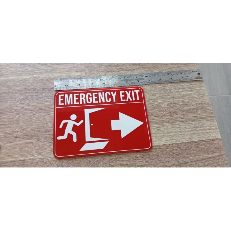 Jual Signage Emergency Exit Akrilik | Shopee Indonesia