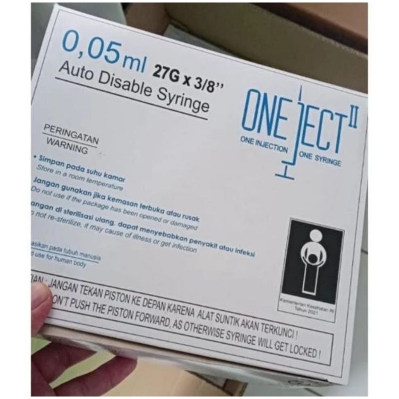 Jual oneject 0,05ml box 100 pcs | Shopee Indonesia
