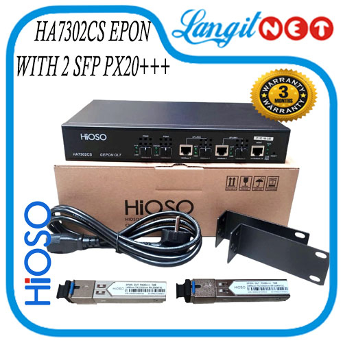 Jual HIOSO EPON OLT HA7302CS WITH 2 SFP PX20+++ | Shopee Indonesia