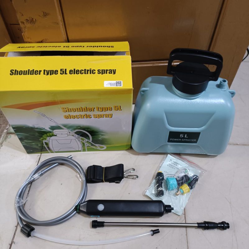 Jual mesin Semprot Rumput Hama Sawah Semprotan Gendong Elektrik Sprayer ...