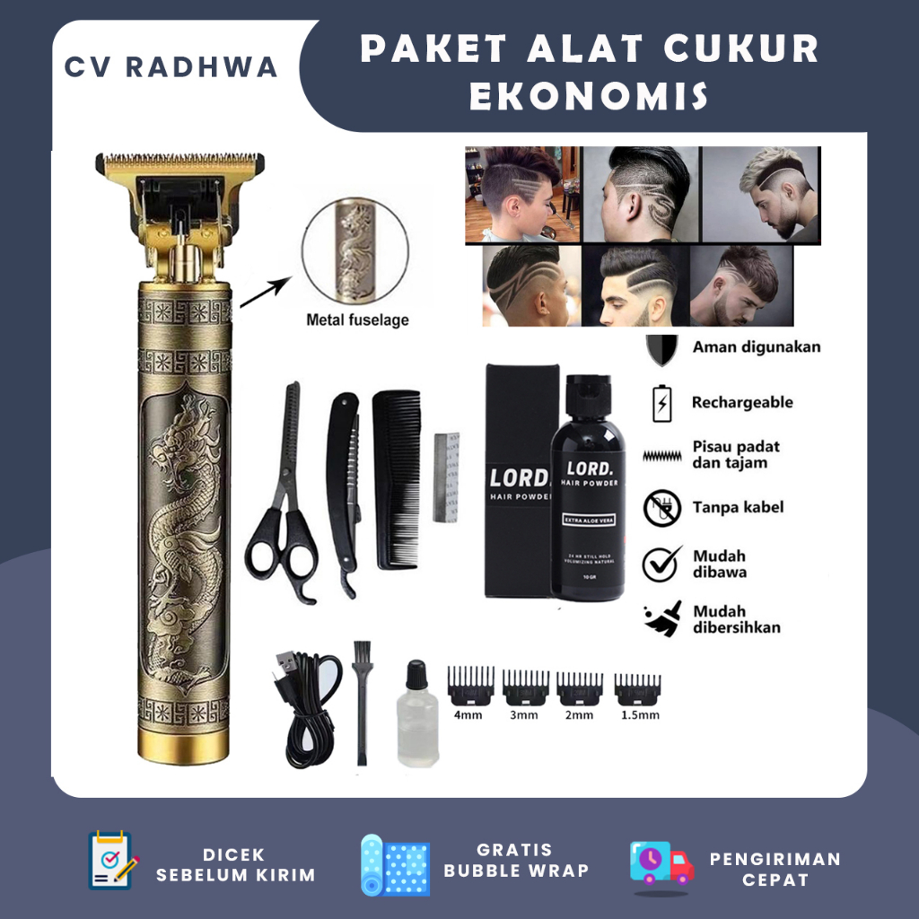 Jual Alat Mesin Cukur Bergas Pencukur Potong Pemotong Rambut Kumis Jenggot Elektrik Bisa Di cas ...