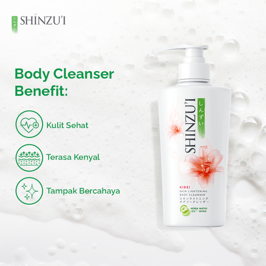 Jual Shinzui Body Cleanser Kirei Pump 480ml | Shopee Indonesia