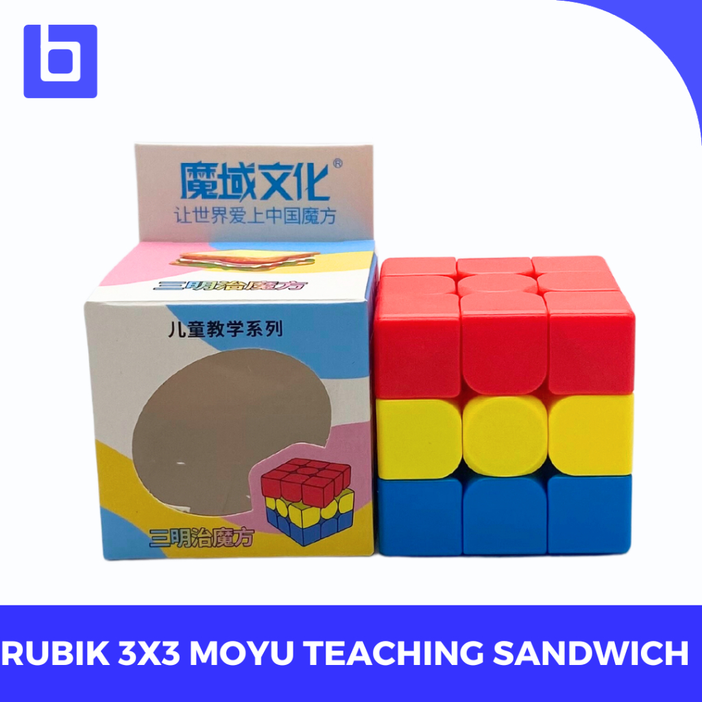 Jual Cube 3x3 Moyu Teaching Series Sandwich 3x3 Stickerless Original ...