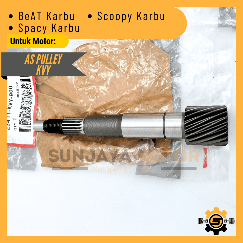 Jual As Pulley Shaft Drive KVY As Pully Belakang Kualitas Original Beat ...