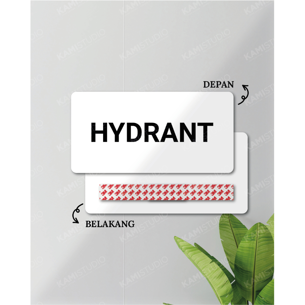 Jual TULISAN HYDRANT 30X15 CM LANDSCAPE / SIGN TEMPEL HYDRANT ...