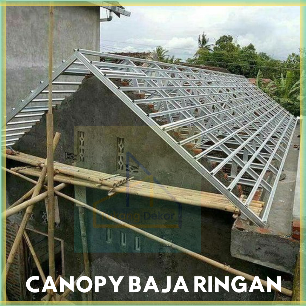 Jual Kanopi / Canopy Baja ringan atap spandek polos, alderon ...