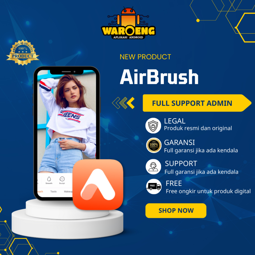 Jual AirBrush AI Photo Editor Premium No Trial Full Version Lifetime Bergaransi | Shopee Indonesia
