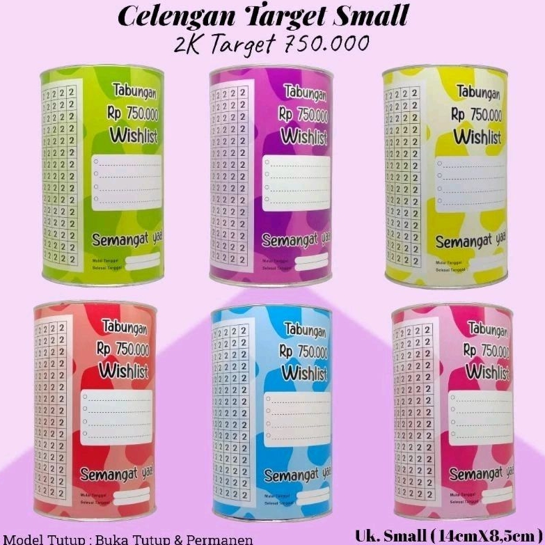 Jual Celengan Target 2k Target 750rb Tabungan Target Murah Hadiah Ulang ...