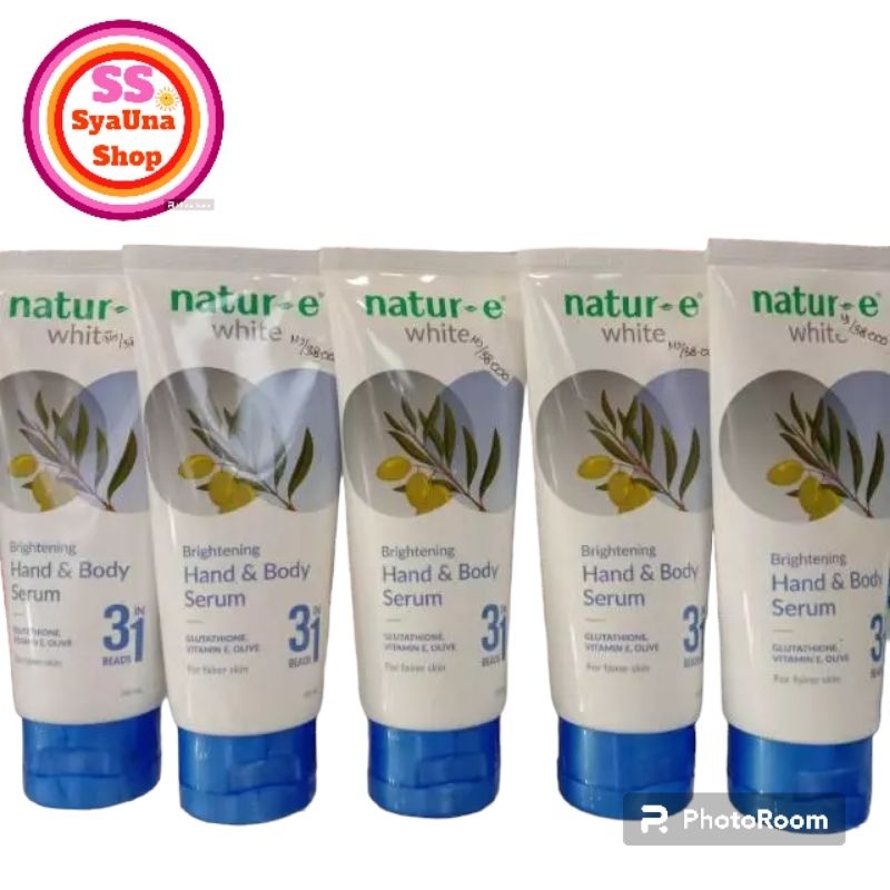 Jual NATUR E WHITE HAND&BODY SERUM 180ML | Shopee Indonesia