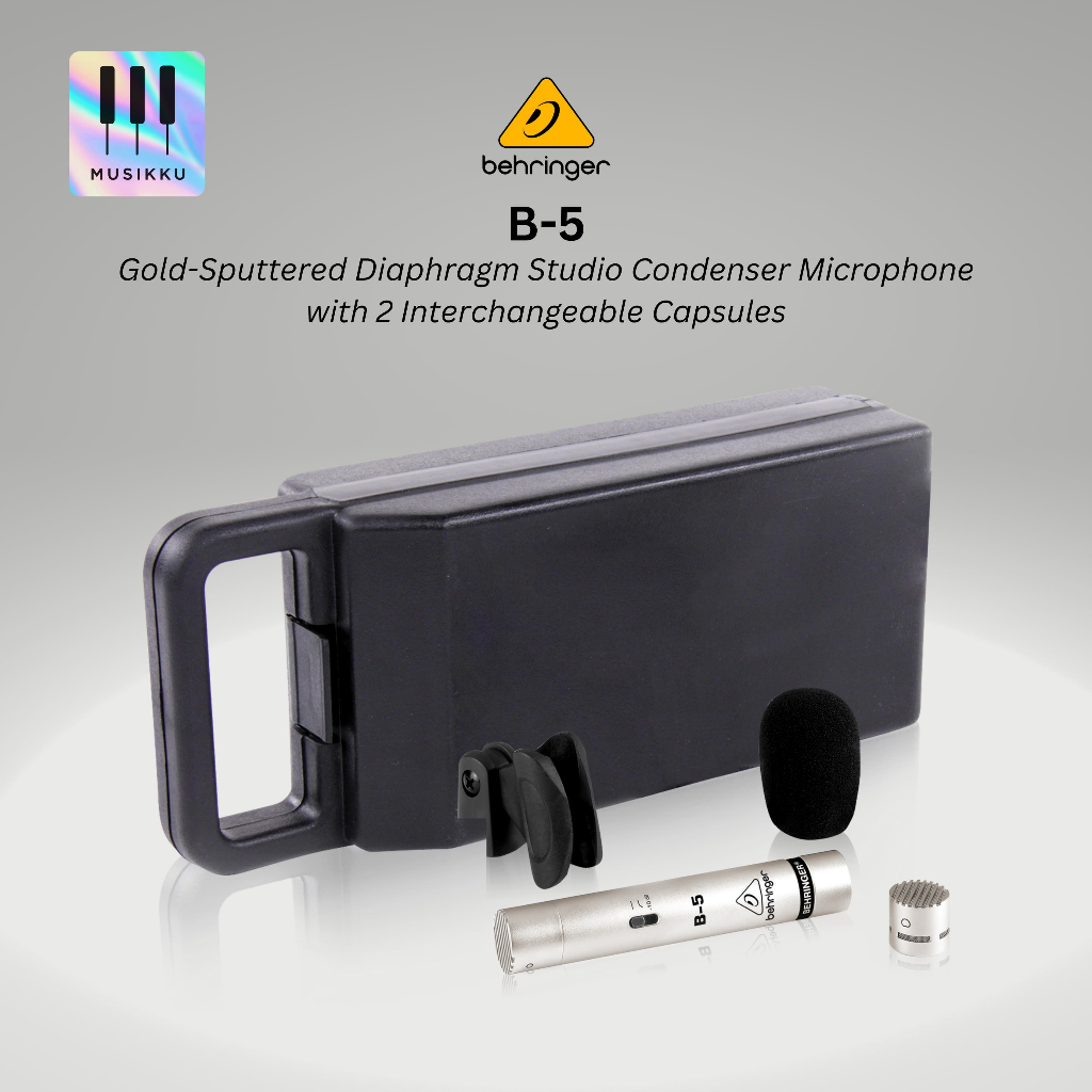 Jual Behringer B5 Gold-Sputtered Diaphragm Studio Condenser Microphone ...