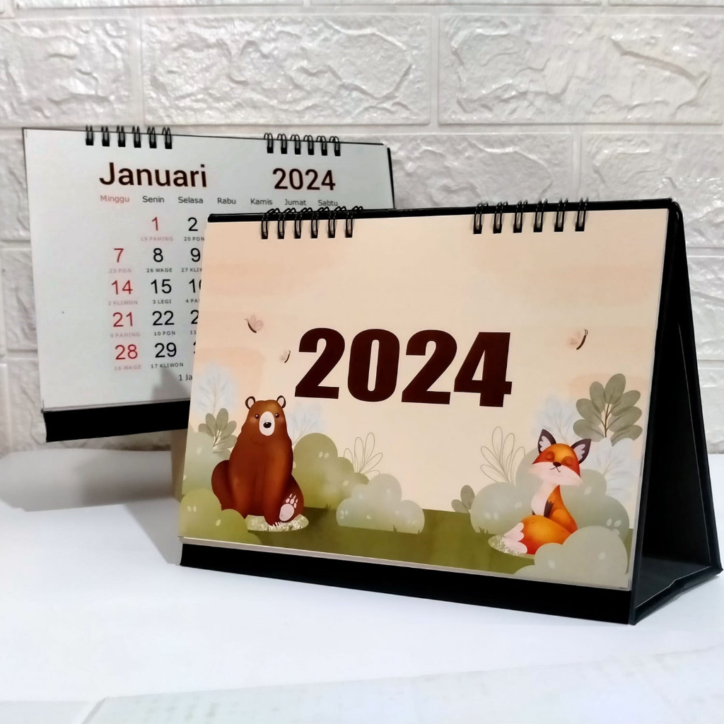 Jual Kalender Meja 2024 / Kalender Duduk Polos Tulisan Besar | Shopee ...