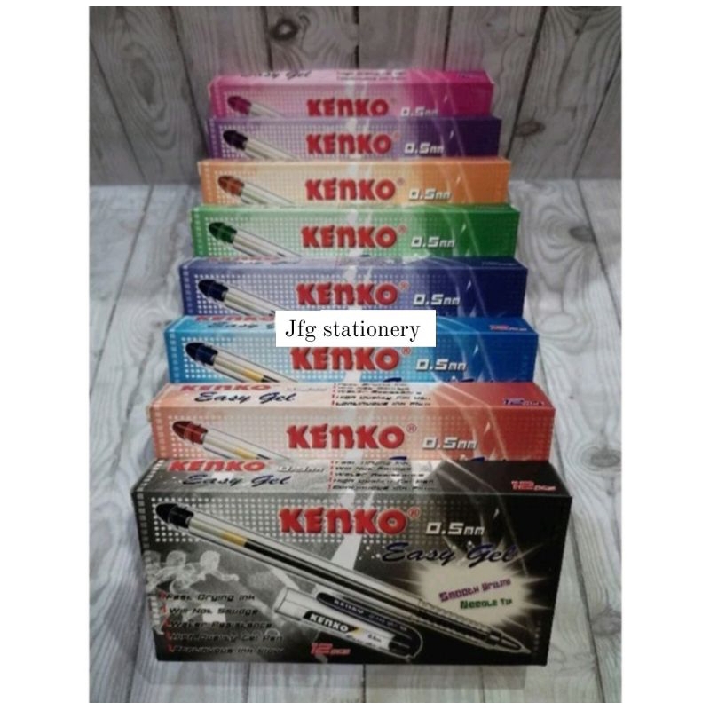 Jual Pulpen KENKO EASY GEL 0.5mm (12pc) | Shopee Indonesia