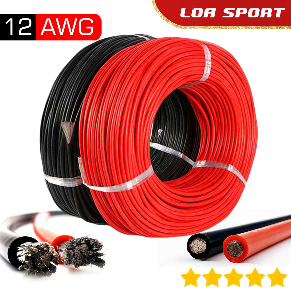 Jual Kabel AWG Elektronika 1 M Heat Resistant Silicone Isolator 12 AWG ...