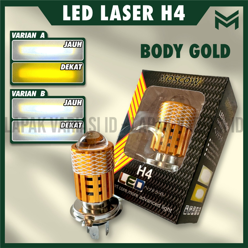 Jual LAMPU LED H4 LAMPU DEPAN UTAMA H4 LAMPU LED LASER GUN H4 SUPER BRIGHT HEADLAMP H4 HEADLIGHT ...