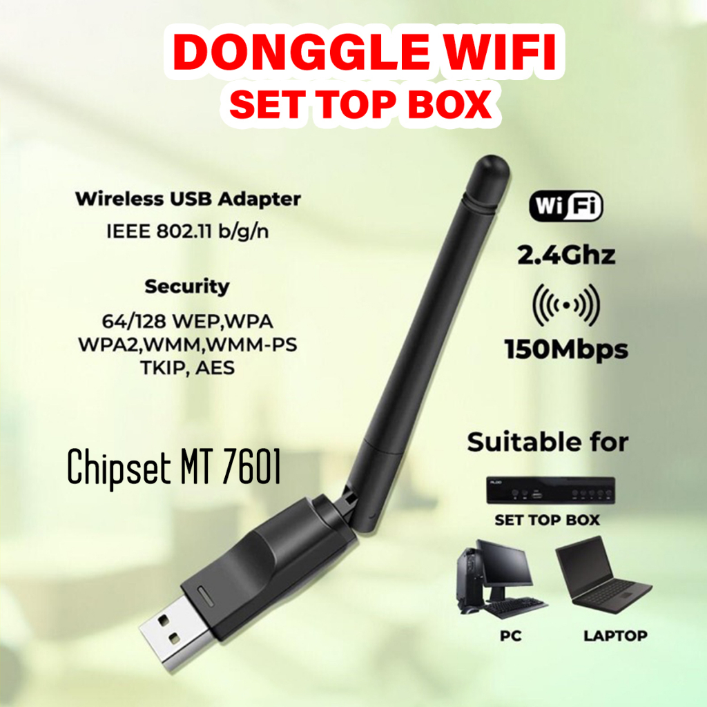 Jual Dongle Wifi STB Set Top Box Dongle Receiver STB TV Parabola Antena ...