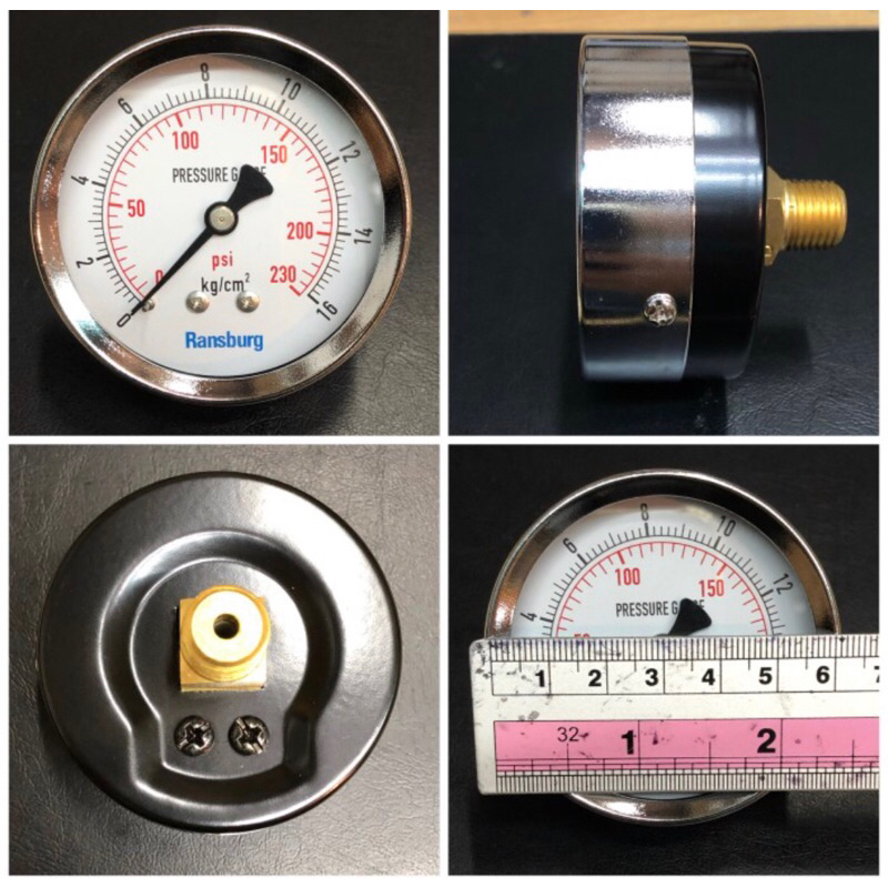 Jual pressure gauge manometer rbs 005 2,5 " blacksteel back connection ...