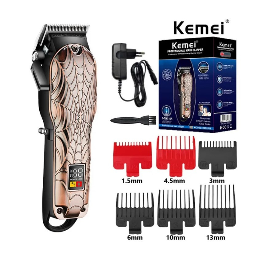 Jual Kemei 2616 Mesin Alat Cukur Rambut Elektrik Hair Clipper KM2616 Spider | Shopee Indonesia