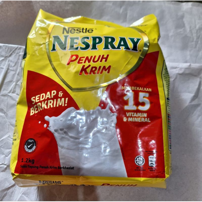 Jual nestle Nespray 1,2 kg full cream Malaysia | Shopee Indonesia
