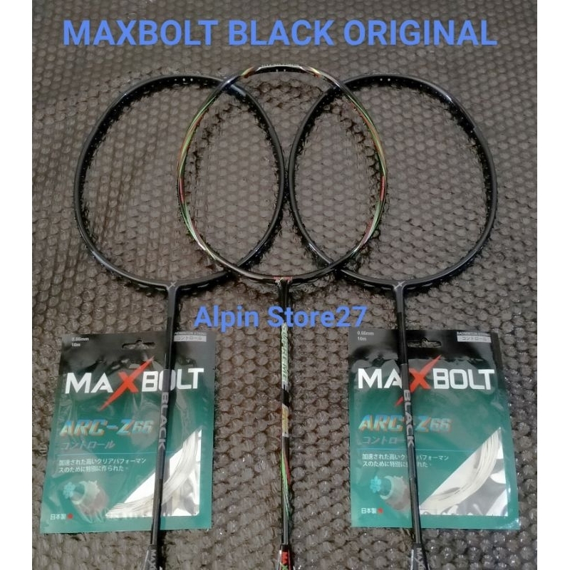 Jual Raket Badminton Maxbolt Black Original | Shopee Indonesia