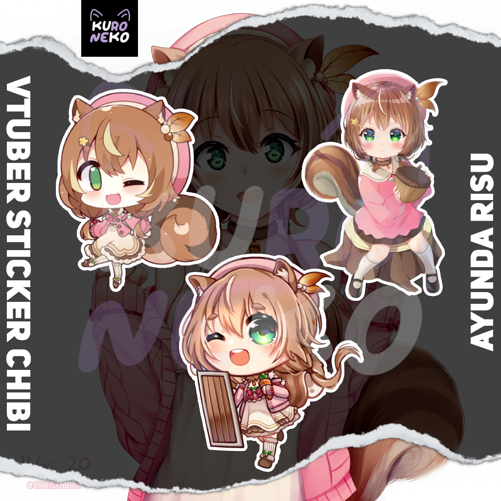 Jual STICKER VTUBER AYUNDA RISU CHIBI | Shopee Indonesia