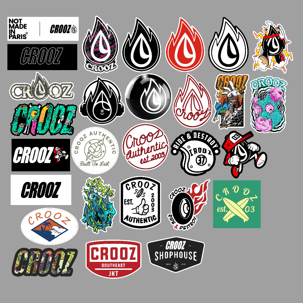 Jual Sticker Crooz | Stiker Crooz | Sticker Brand | Stiker Brand Lokal ...