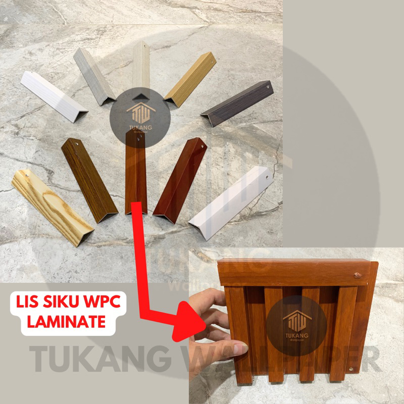 Jual Lis List Siku L WPC Laminate Khusus WPC | Shopee Indonesia